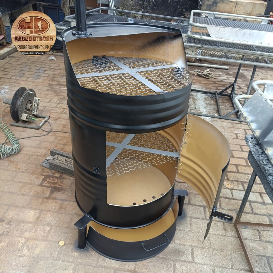 Jual Drum Smoker BBQ | Drum Smoker Grill | Tungku Pemanggang | Shopee ...