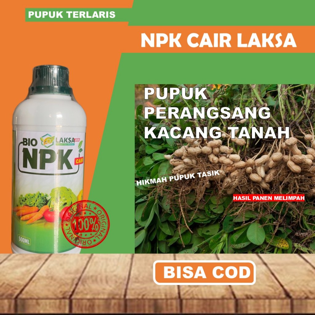 Jual PUPUK PEYUBUR SAYURAN KACANG TANAH NPK LAKSA 500 ML PALING MANJUR PUPUK ORGANIK CAIR KACANG ...