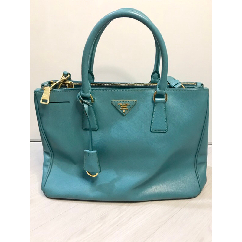 Jual Tas Tangan Kulit Biru Prada Ori | Shopee Indonesia