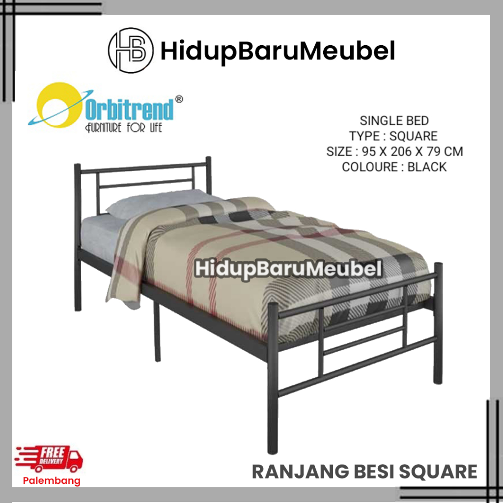 Jual Ranjang tunggal Square Orbitrend / divan dipan kecil 90 x 200 ...
