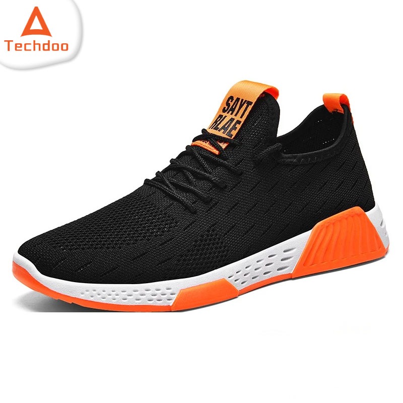 Jual Techdoo Sepatu Pria Olahraga Running Shoes Casual Fashion Kekinian Sneakers Cowok Murah ...