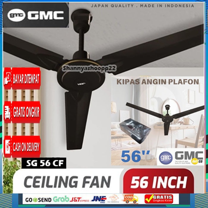 Jual GMC BM 503 Ceiling Fan 56 Inch kipas angin gantung ANGIN SUPER KENCANG KOKOH MANTAP ...