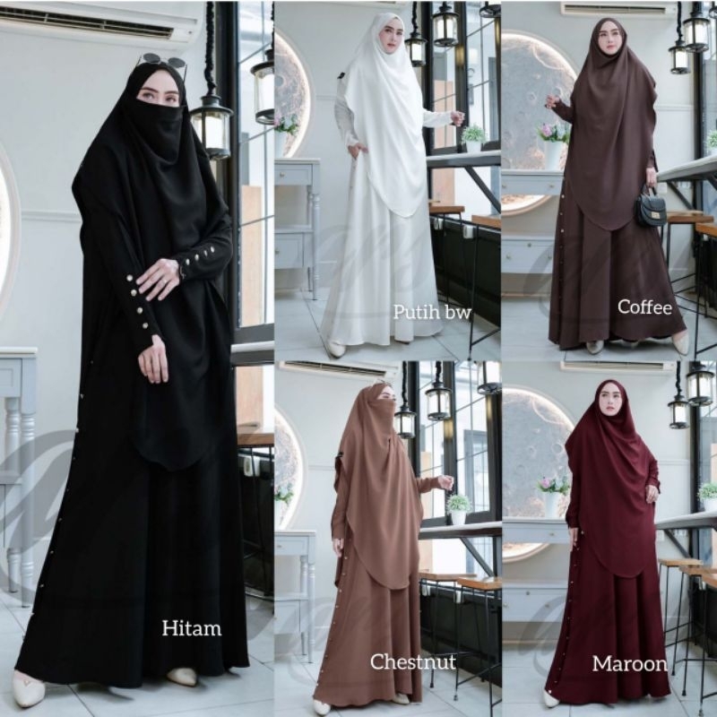 Jual HANIFA SYAR’I MADAME ANTI UV BAJU UMROH HAJI PENGAJIAN BUSANA ...