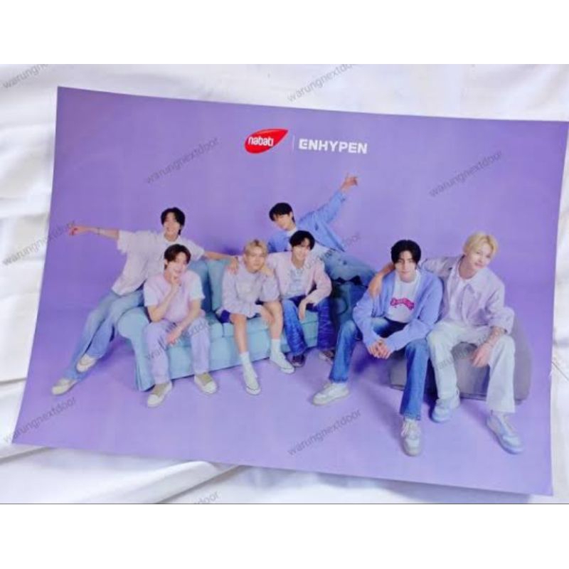Jual Poster official Enhypen x Nabati Goguma free photostrip random ...