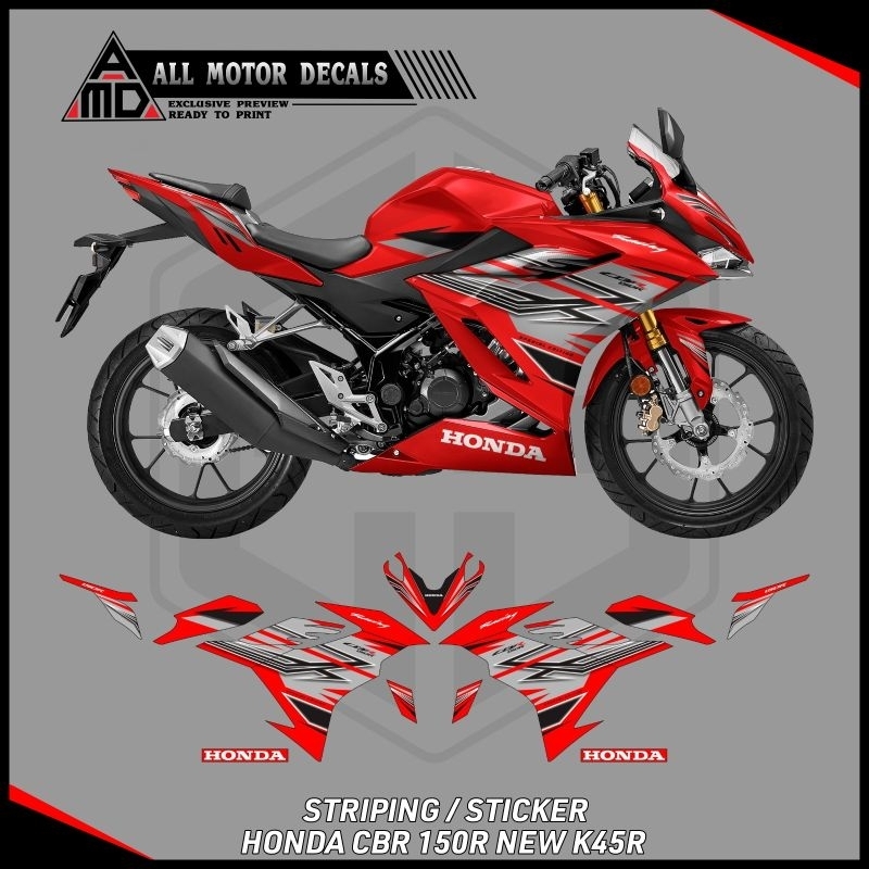 Jual STICKER HONDA CBR 150R K45R GRAFIS AIRBRUSH / STRIPING CBR150R ABS BARU TAHUN 2021, 2022 ...