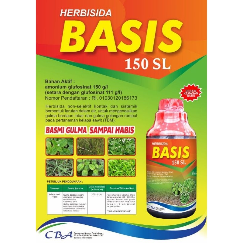 Jual herbisida basis 150 SL ( amonium glufosinat ) | Shopee Indonesia
