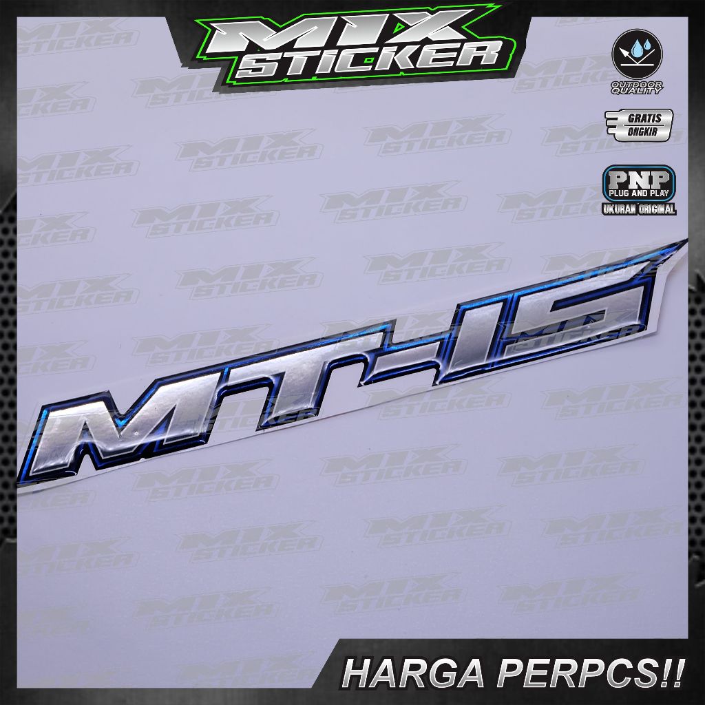 Jual Emblem yamaha mt 15 / emblem timbul yamaha mt 15 / emblem mt 15 ...