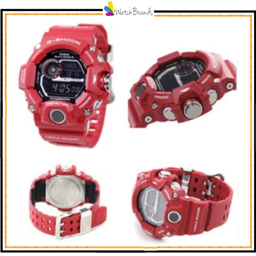 Jual WBS JAM TANGAN PRIA G SHOCK GW 9400 LEATHER MERAH TALI MERAH GW ...
