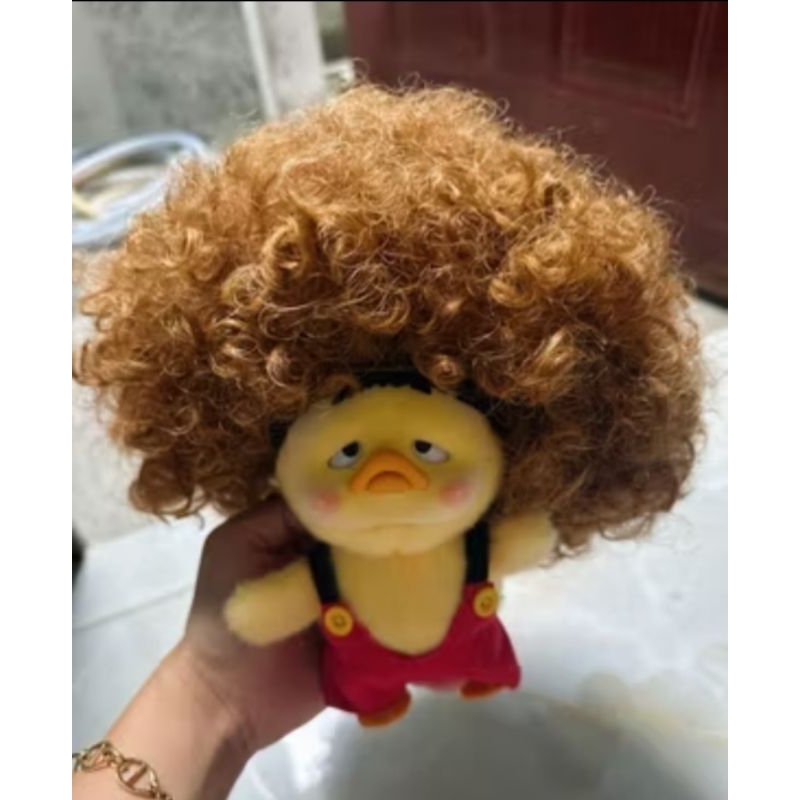 Jual labubu/upst duck wig kribo boneka labubu dengan tali+stoper bisa ...