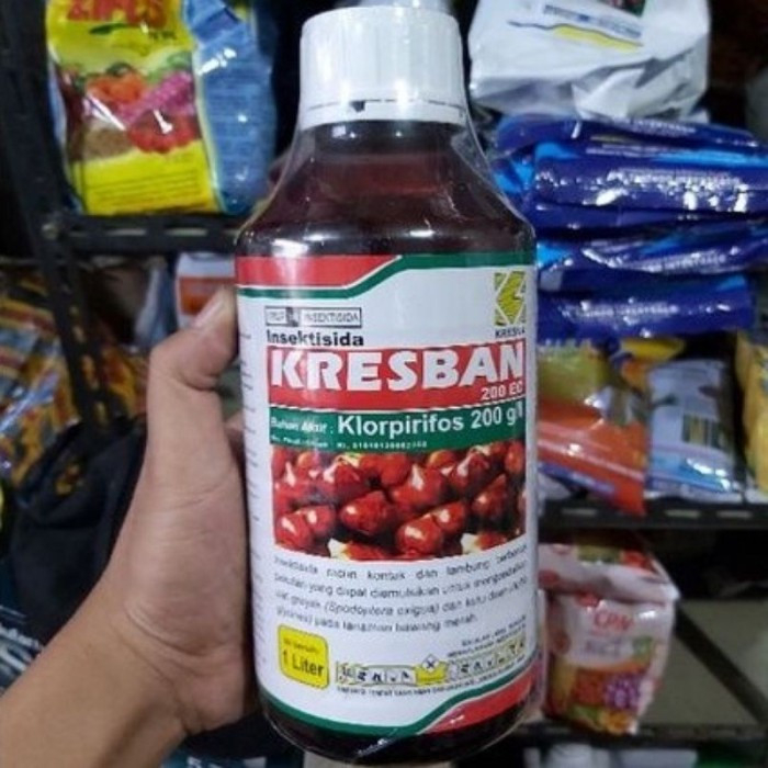 Jual Insektisida KRESBAN 200 EC 1Liter Pembasmi Ulat Grayak Pada Semua ...