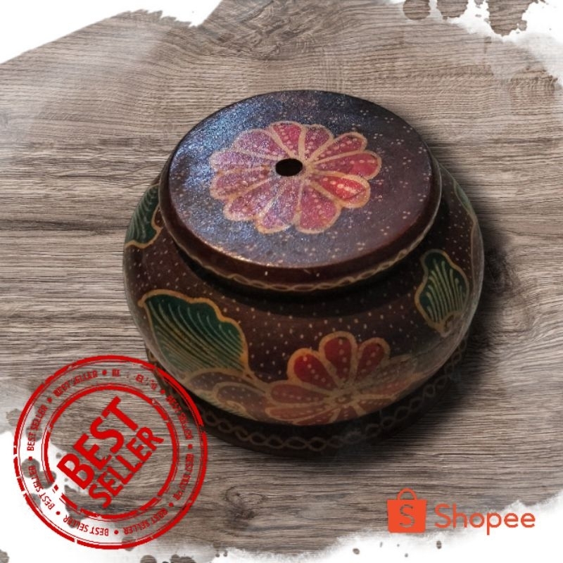 Jual Dudukan/Standing Wayang Kulit Bulat Batik Murah | Shopee Indonesia