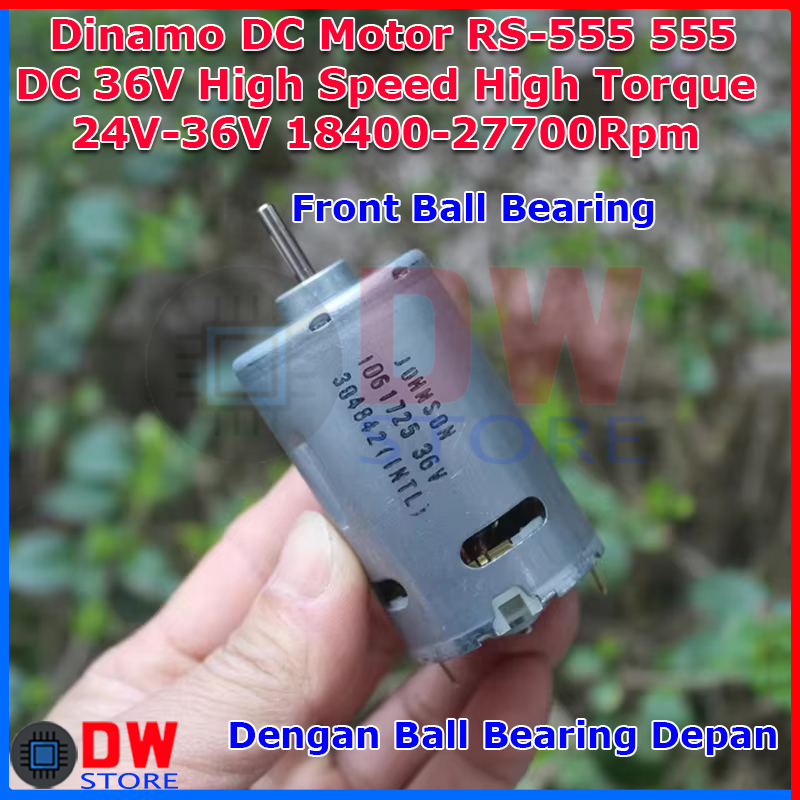 Jual Dinamo DC Motor RS555 RS-555 36V 24V High RPM Speed High Torque | Shopee Indonesia