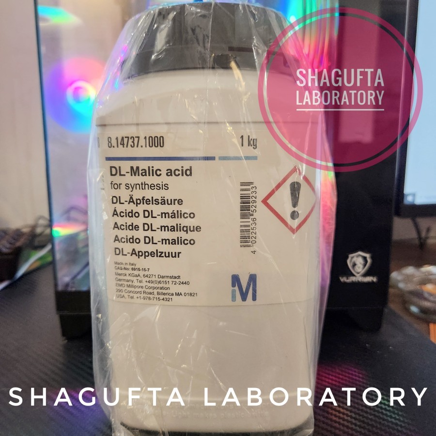 Jual DL-MALIC ACID FOR SYNTHESIS 100GR MERCK 814737 / ASAM MALIK ...