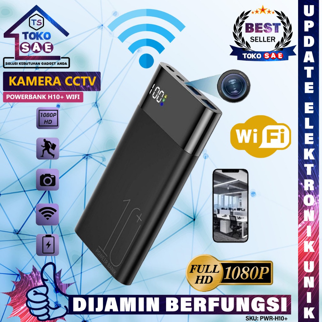 Jual Spy Camera Powerbank H10+ 10000MAH Kamera Tersembunyi Full HD ...