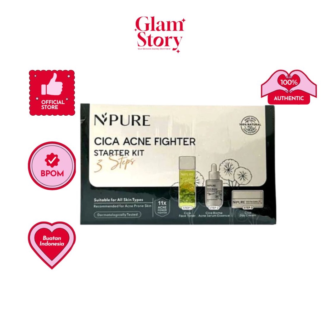 Jual NPURE Cica Acne Fighter Starter Kit | Shopee Indonesia