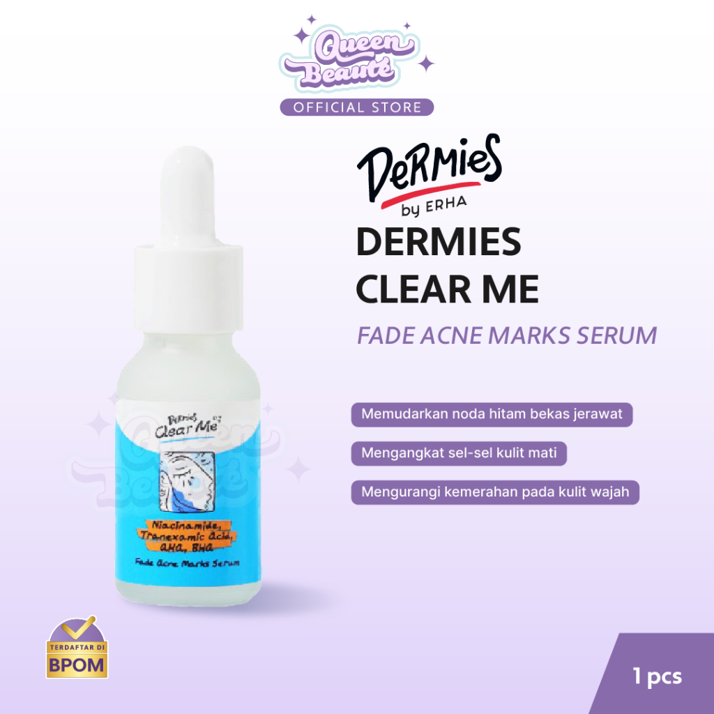 Jual Dermies Clear Me Serum Fade Acne Marks 15ml | Shopee Indonesia