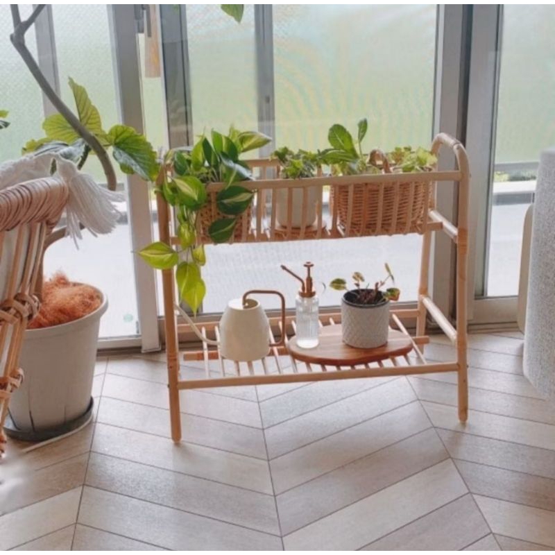 Jual standing pot ikea rotan alam high quality | Shopee Indonesia