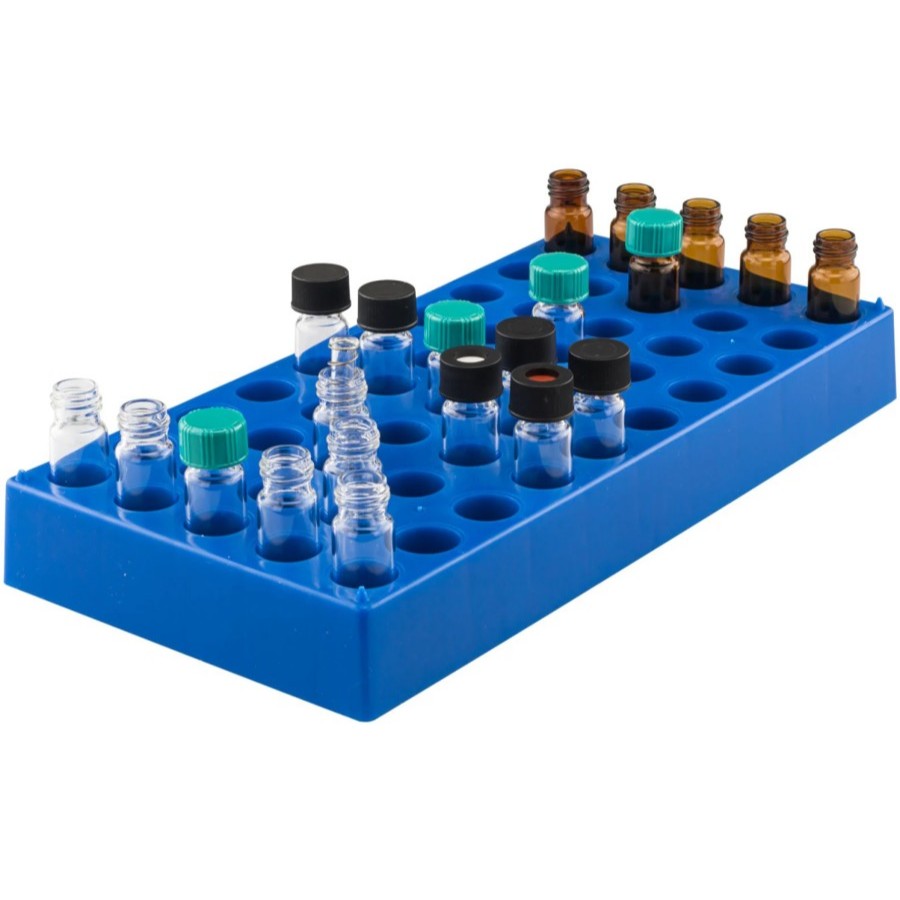 Jual Rak Botol Vial HPLC GC 4 - 5 mL / Sample Vial Rack 50 Holes ...