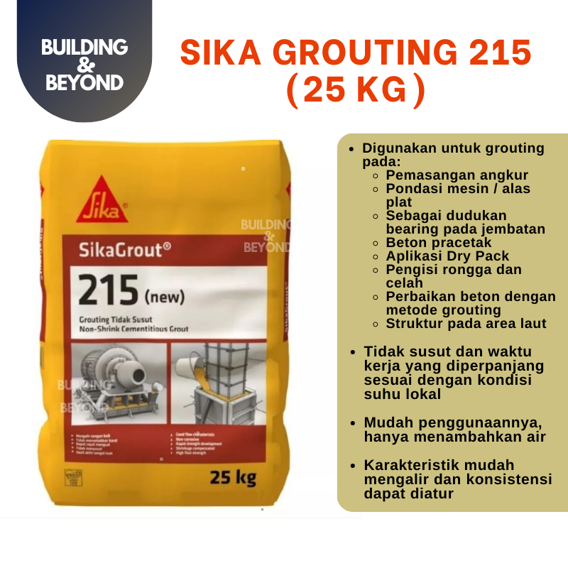Jual SIKAGROUT SEMEN GROUTING MORTAR COR BETON 25KG | Shopee Indonesia