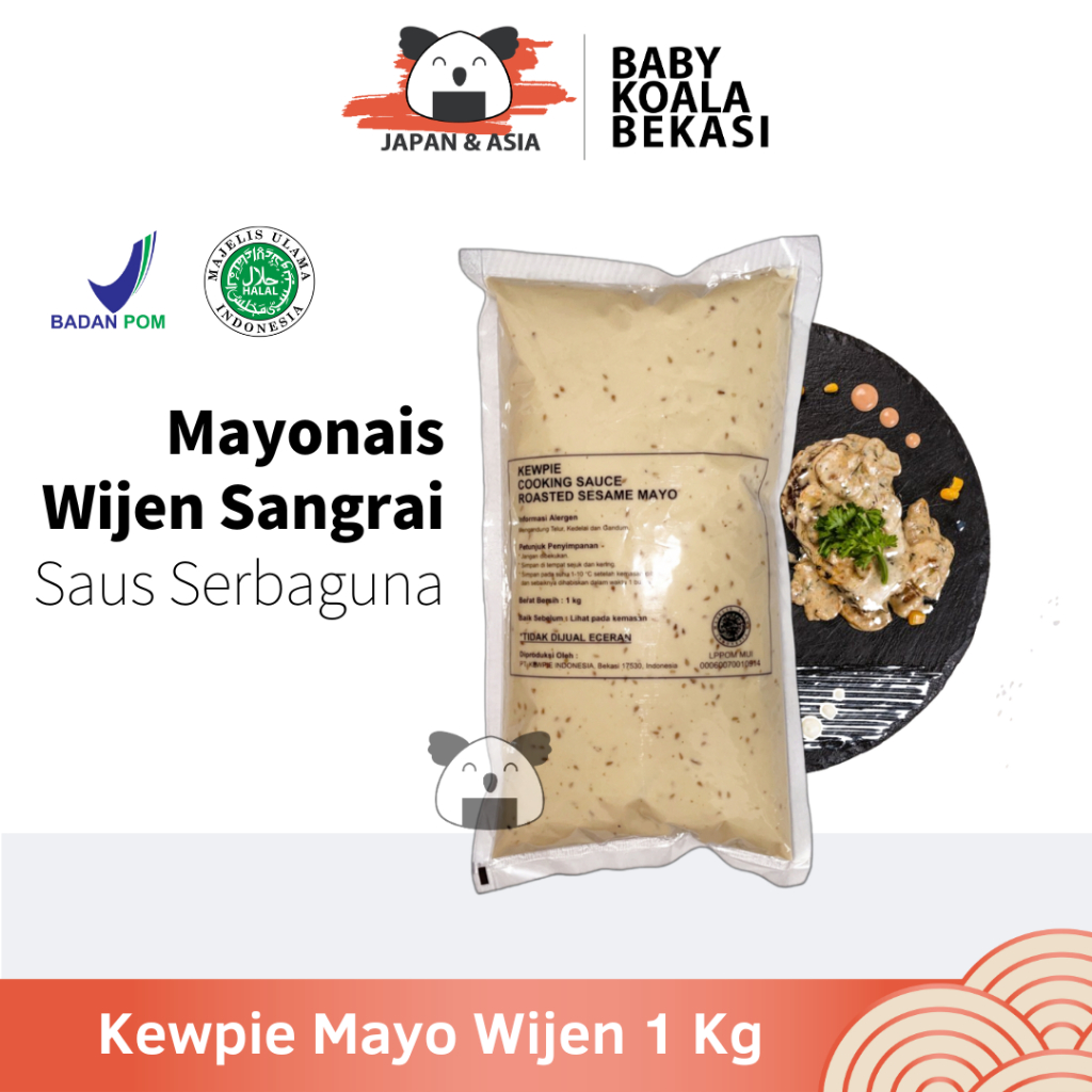 Jual Kewpie Cooking Sauce Roasted Sesame Mayo 1 kg | Mayonnaise Wijen Sangrai. | Shopee Indonesia