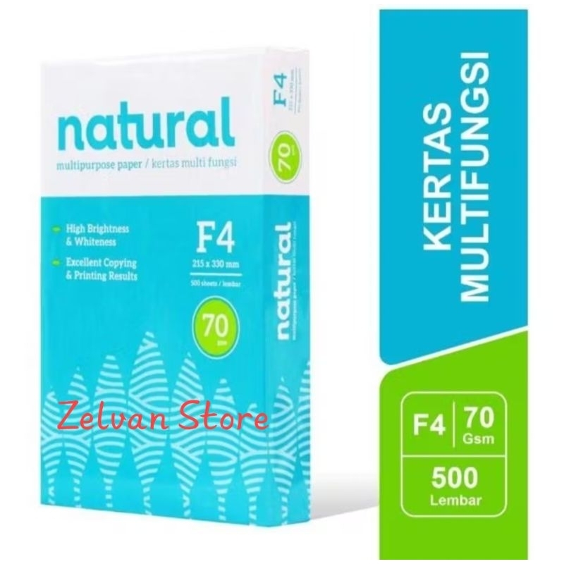 Jual Kertas HVS Putih F4 70 gram NATURAL | Shopee Indonesia