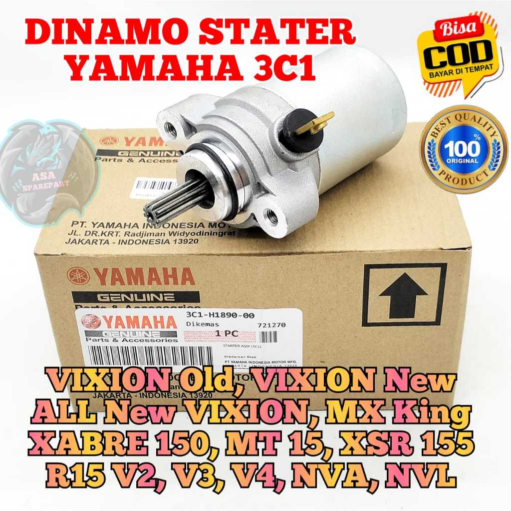 Jual DINAMO STATER 3c1 ASLI ORIGINAL Motor YAMAHA VIXION OLD / LAMA ...