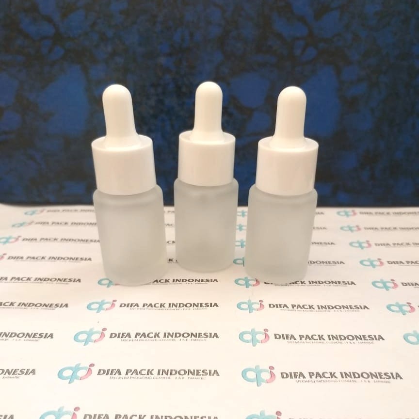 Jual Botol Pipet 15ml Putih Putih Frosted Model Datar/PR | Shopee Indonesia
