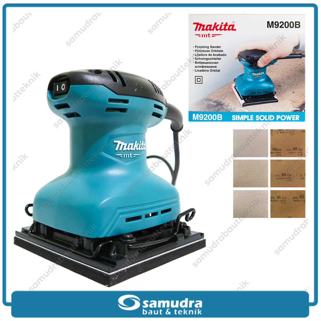 Jual MAKITA M9200B Mesin Amplas Tangan Listrik Kotak Persegi Finishing ...