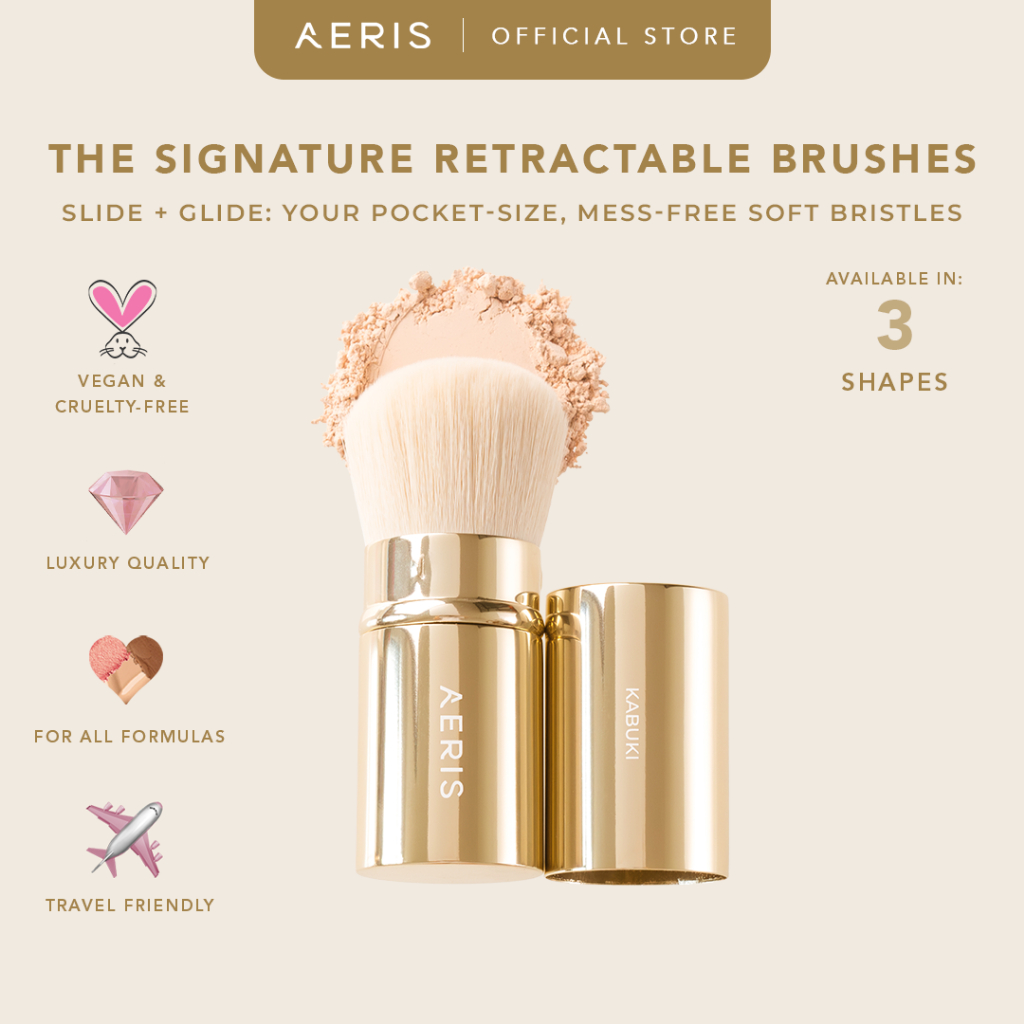 Jual Aeris Beauté The Signature Retractable Brushes | Brush Make Up ...