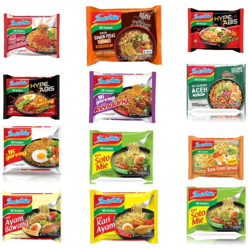 Jual INDOMIE SATUAN ALL VARIANT SEMUA RASA | Shopee Indonesia