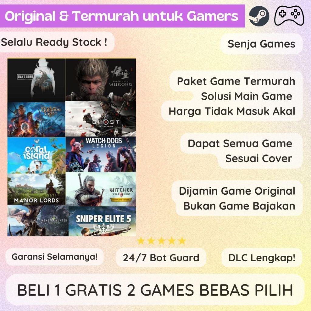 Jual Paket Game Triple AAA Eksklusif Game Original Game PC Black Myth ...