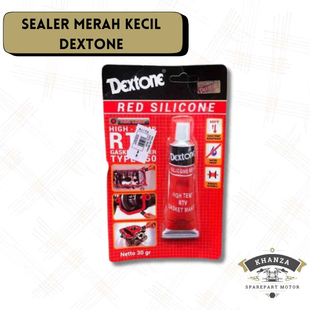 Jual DEXTONE Sealant Merah Kecil 30GR || Sealent Sealer Merah Red ...