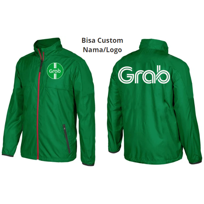 Jual Jakey Grab | Jaket Windbreker Parasut Waterproof | Jacket Driver ...