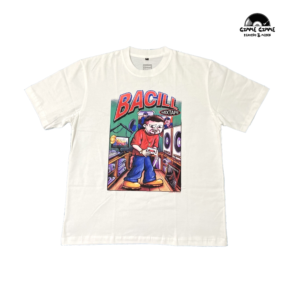Jual Tshirt Bacill - The Best Of - BC02 - Putih/White | Shopee Indonesia