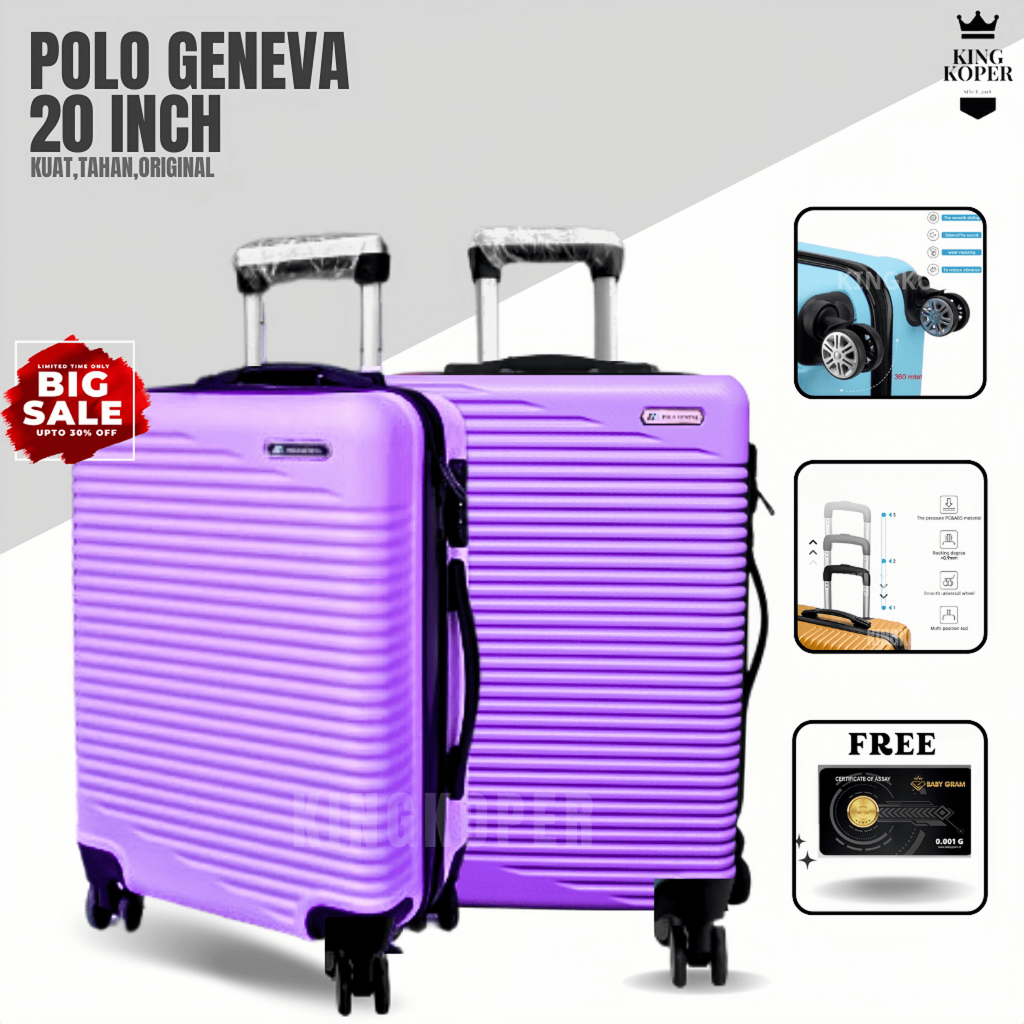 Jual Koper 20 inch Polo Cavallo 6120 cabin size - koper fiber - koper ...