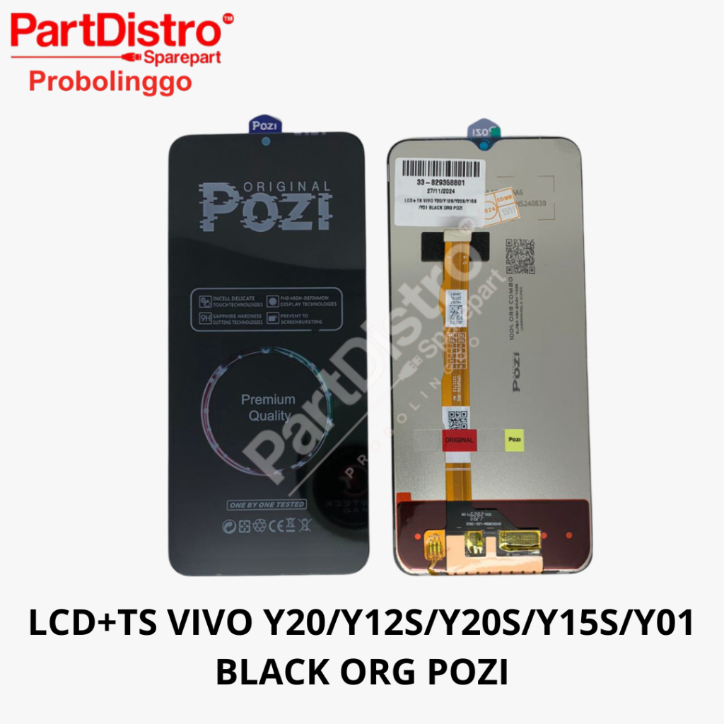 Jual LCD TS FULLSET VIVO Y20/Y12S/Y20S/Y15S/Y01 BLACK ORG POZI MEETOO SUNSHINE | Shopee Indonesia