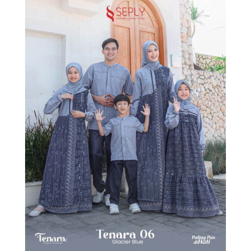 Jual Sarimbit Seply Tenara 06 Glacier Blue Sarimbit keluarga terbaru ...