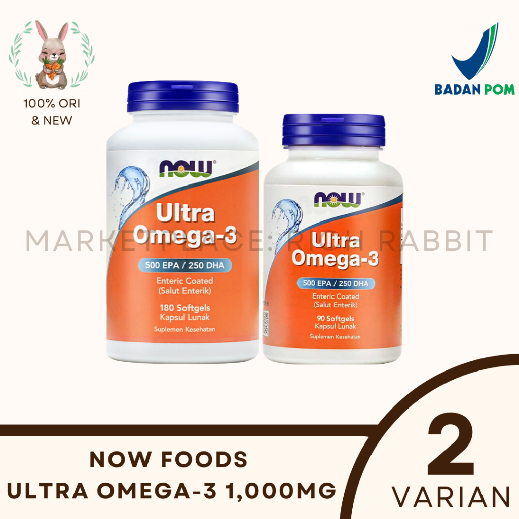 Jual Now Foods Ultra Omega-3 Omega 3 Cardiovascular Support 500 EPA 250 DHA | Shopee Indonesia