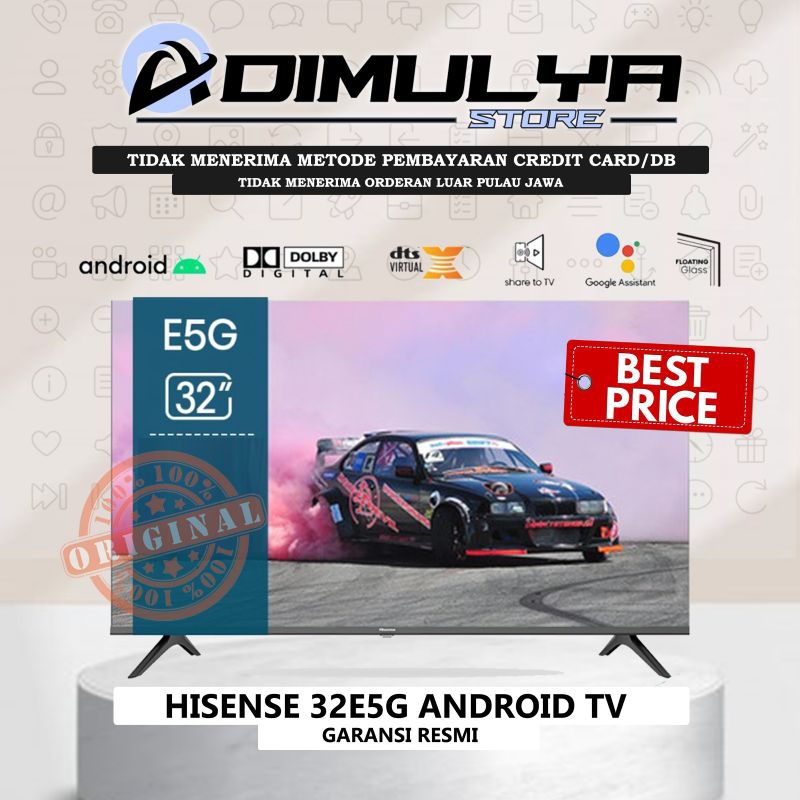 Jual HISENSE 32 E5G ANDROID TV GARANSI RESMI | Shopee Indonesia