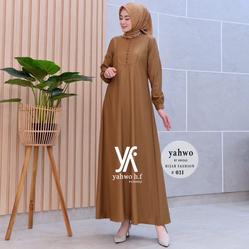Jual Yahwo Hijab Fashion - Gamis Pns PDH Pemda Guru ASN - Bahan Toyobo Warna Khaki/S/M/L/XL ...