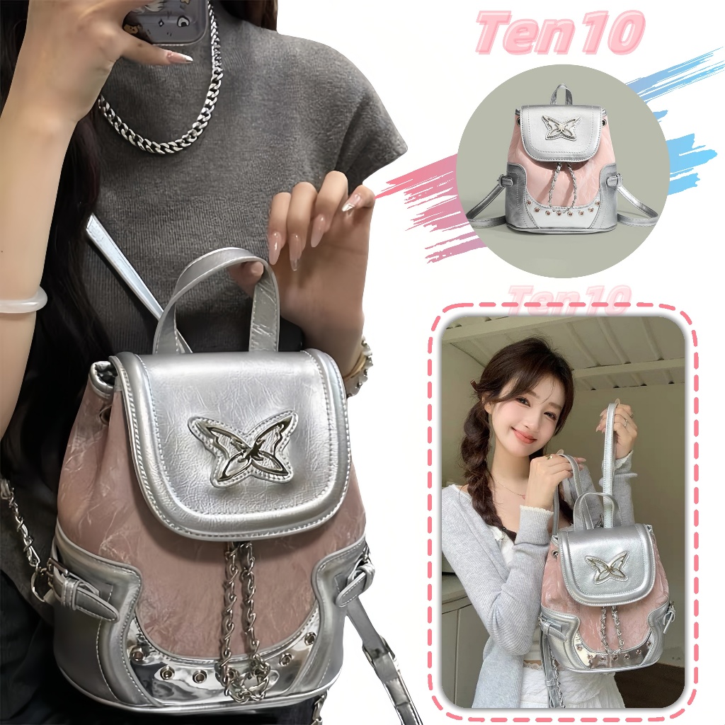 Jual 【2025 NEW 】Tas Ransel Asli Rantai y2k Tas Bahu Rantai Tas Ransel ...