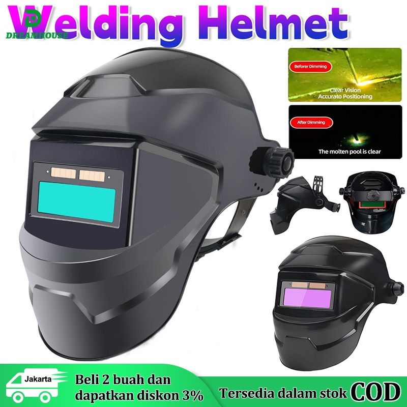 Jual Helm Kedok Las Otomatis Las Auto Dark Welding Helmet Safety ...