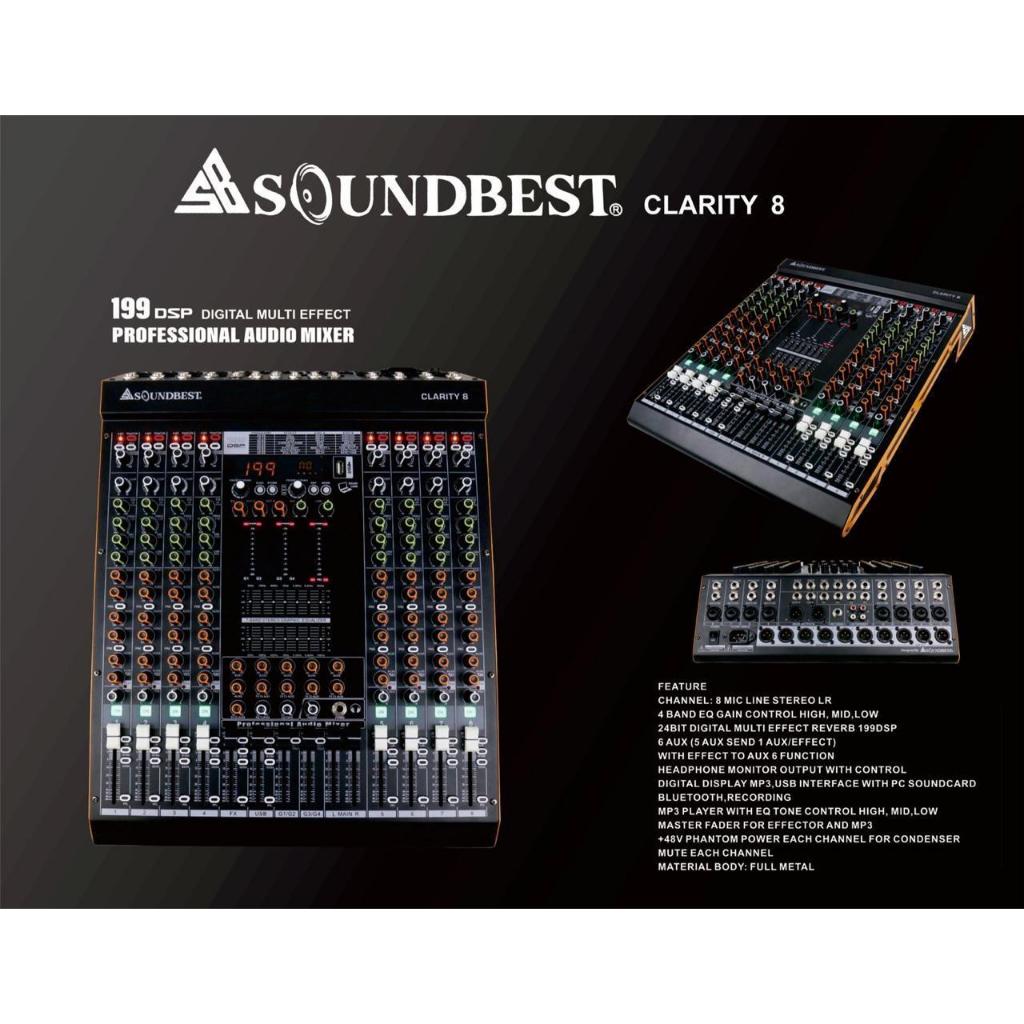 Jual mixer soundbest clarity 8 original 8 channel bluetooth 199 dsp ...