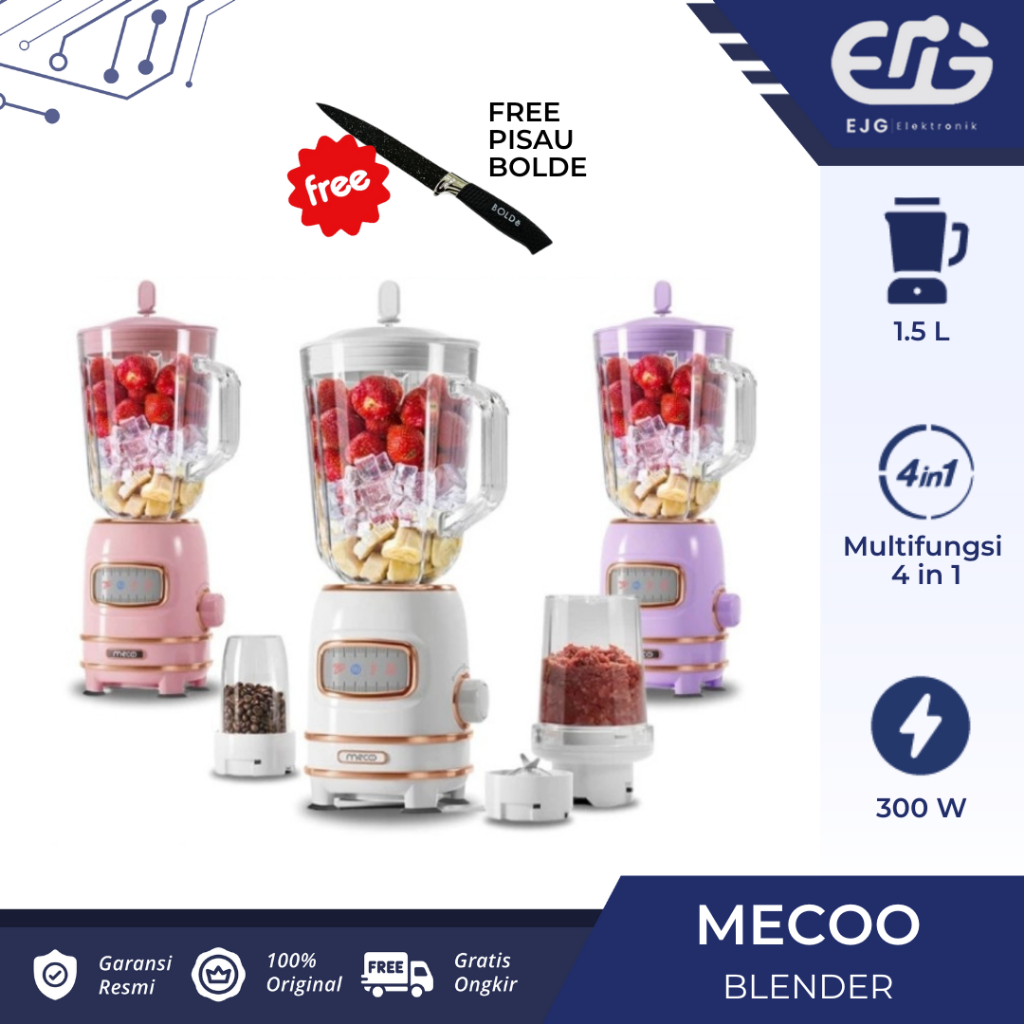 Jual Mecoo Most Aesthetic 4 in 1 Blender Ice Crusher Juicer 300 Low ...