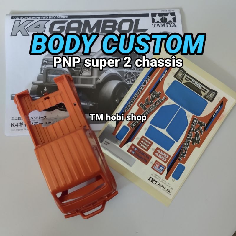 Jual BODY K4 Gambol Custom PNP Super 2 chassis - Original TAMIYA ...