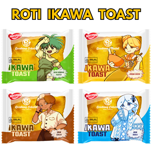Jual IKAWA TOAST Roti Naraya Ikawa Panggang Sandwich Butter Roti Viral ...