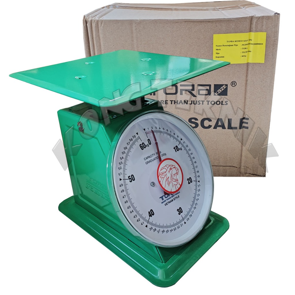 Jual Timbangan Jarum 100 Kg & 60 Kg TORA Timbangan Pegas-Timbangan Jarum | Shopee Indonesia