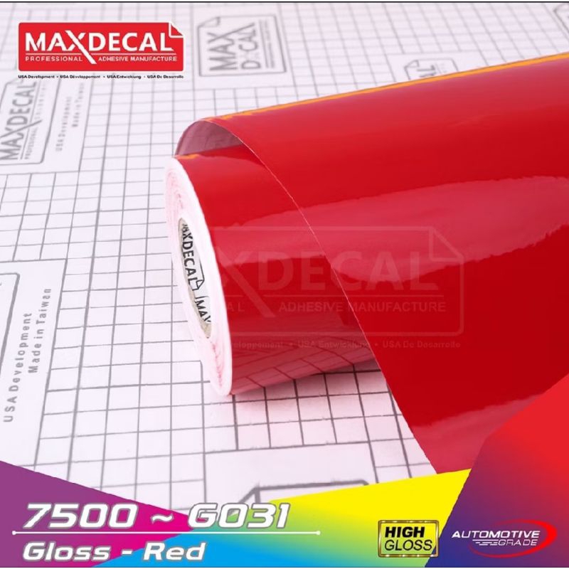 Jual Sticker skotlet maxdecal merah glossy mengkilap premium original ...