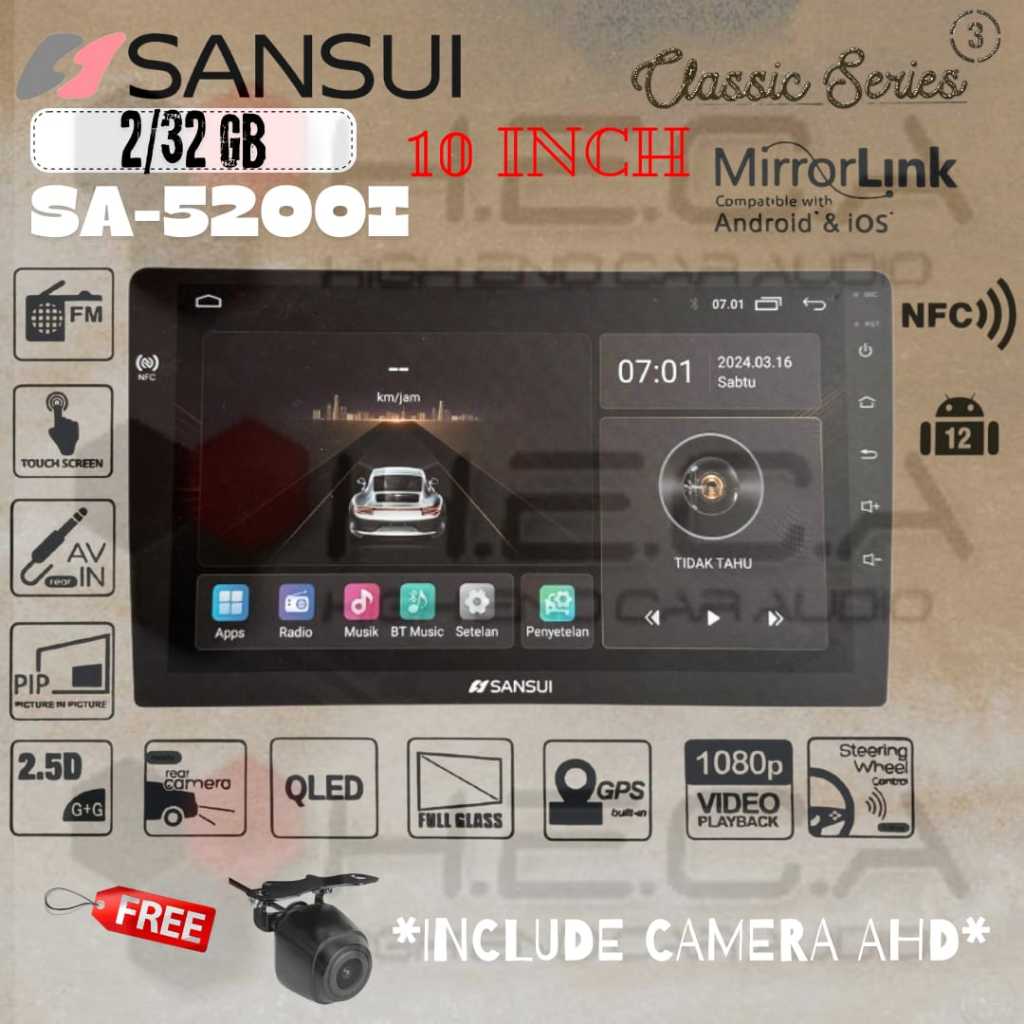 Jual Sansui Classic Gen3 NFC 2/32GB 10" Inch Android SA-5200i GEN 3 ...