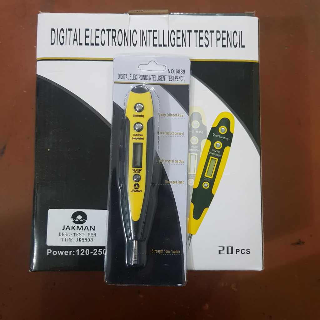 Jual Tespen AC DC LCD Digital Display Voltage Testpen AC DC Testpen ...